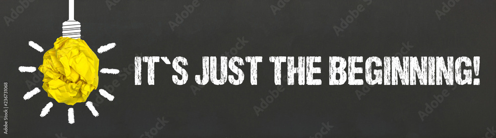 It´s just the beginning! Stock-Illustration | Adobe Stock