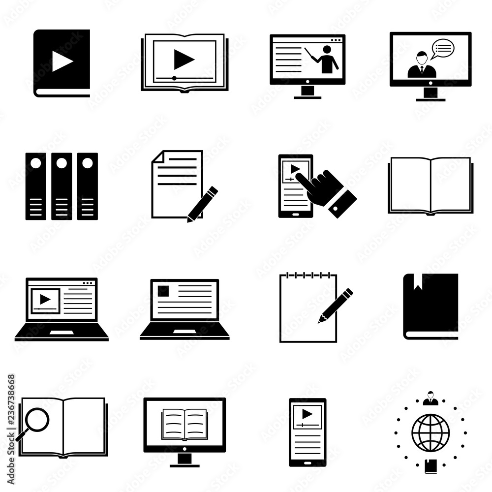 Instruction Icon Logo Vector Symbol. User Manual Icon Stock Vector ...