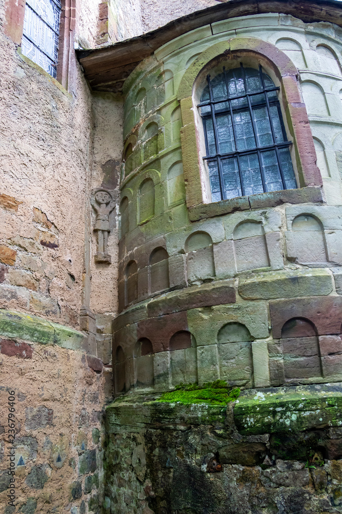 The old north side-apse and the figure of Rother Maennchen or the ...