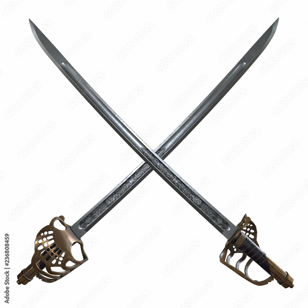 Pirate Marine Cutlass with Brass Hilt and Engraved Blade Stock ...