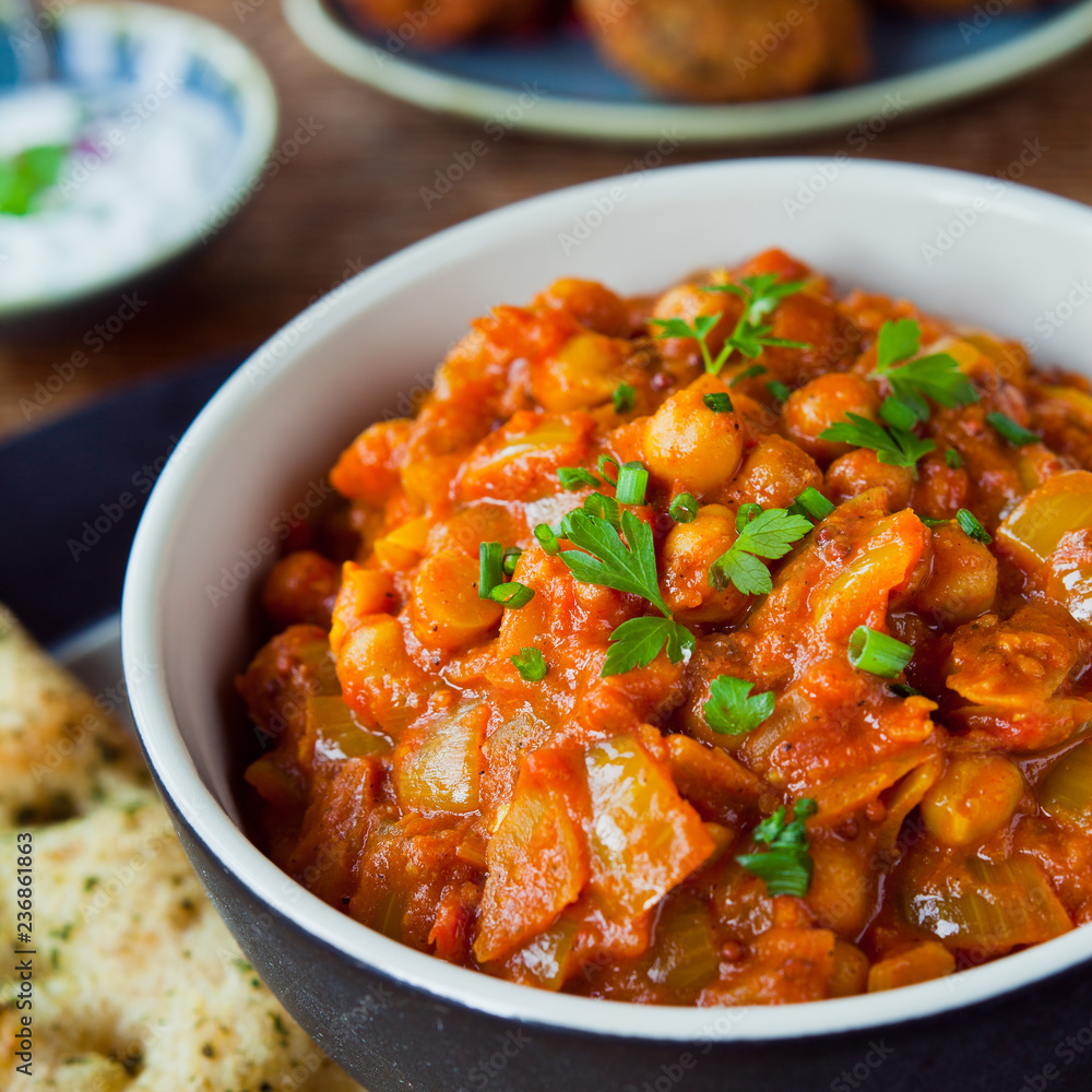 Chickpea Tomato Vegetarian, Vegan, Plant Based Curry - Chana Masala ...