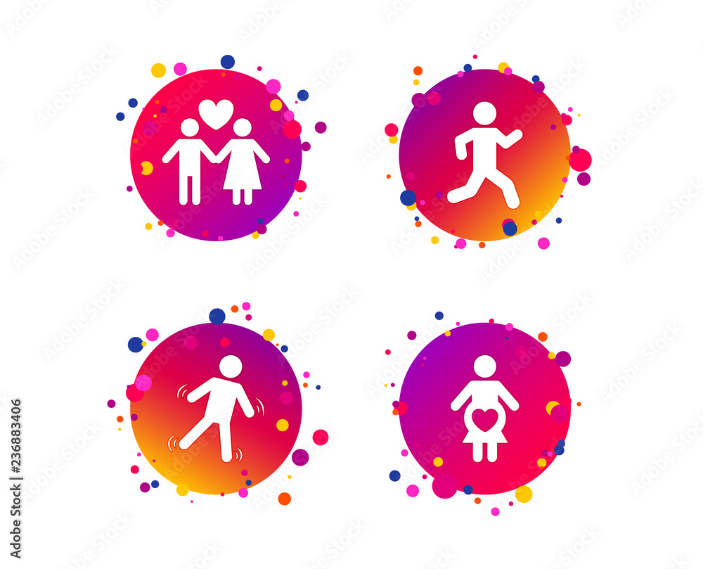 Women Running Symbols