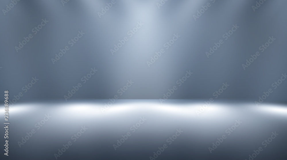 perspective floor backdrop black room studio with gray gradient ...