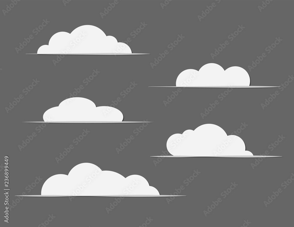 Clouds Black And White Clip Art