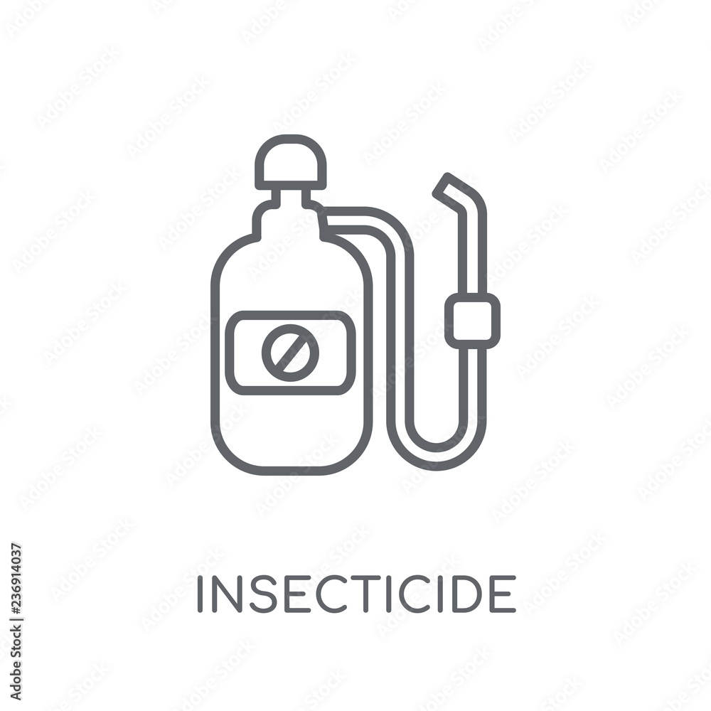 Insecticide linear icon. Modern outline Insecticide logo concept on ...