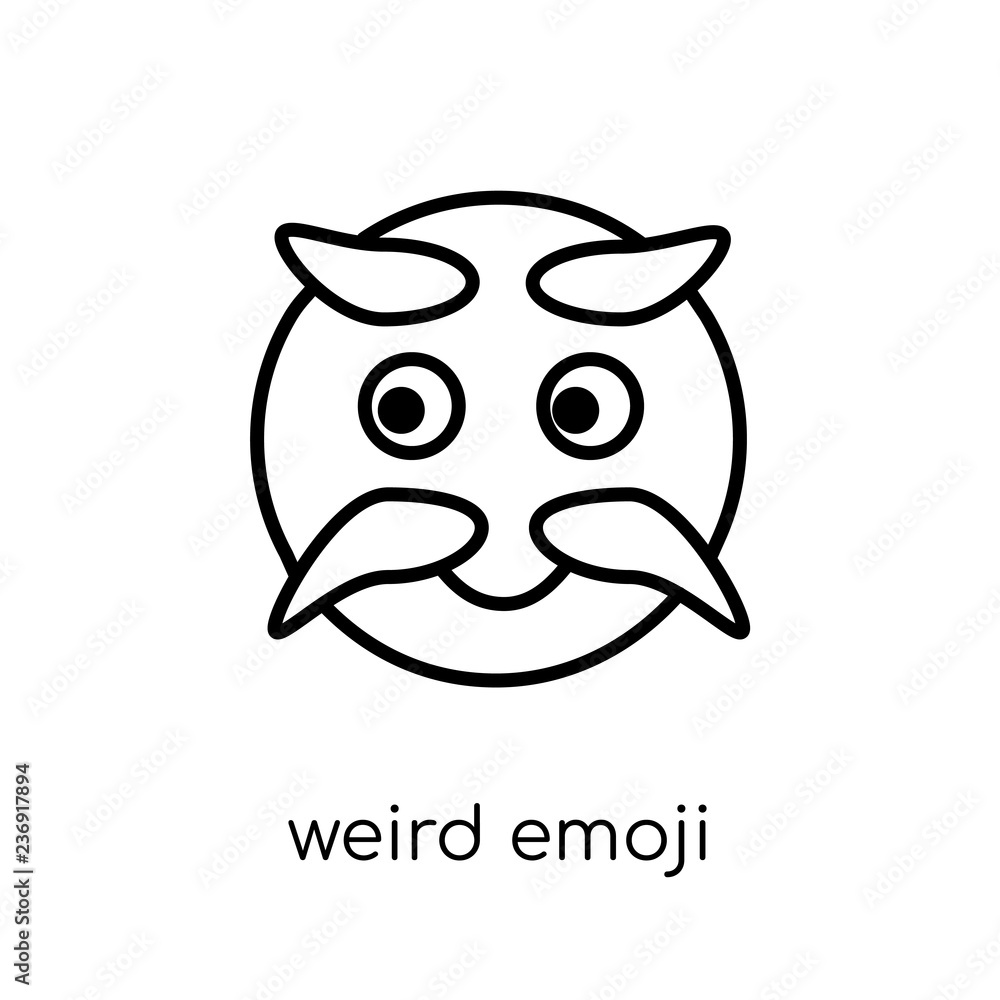 Weird emoji icon from Emoji collection. Stock Vector | Adobe Stock