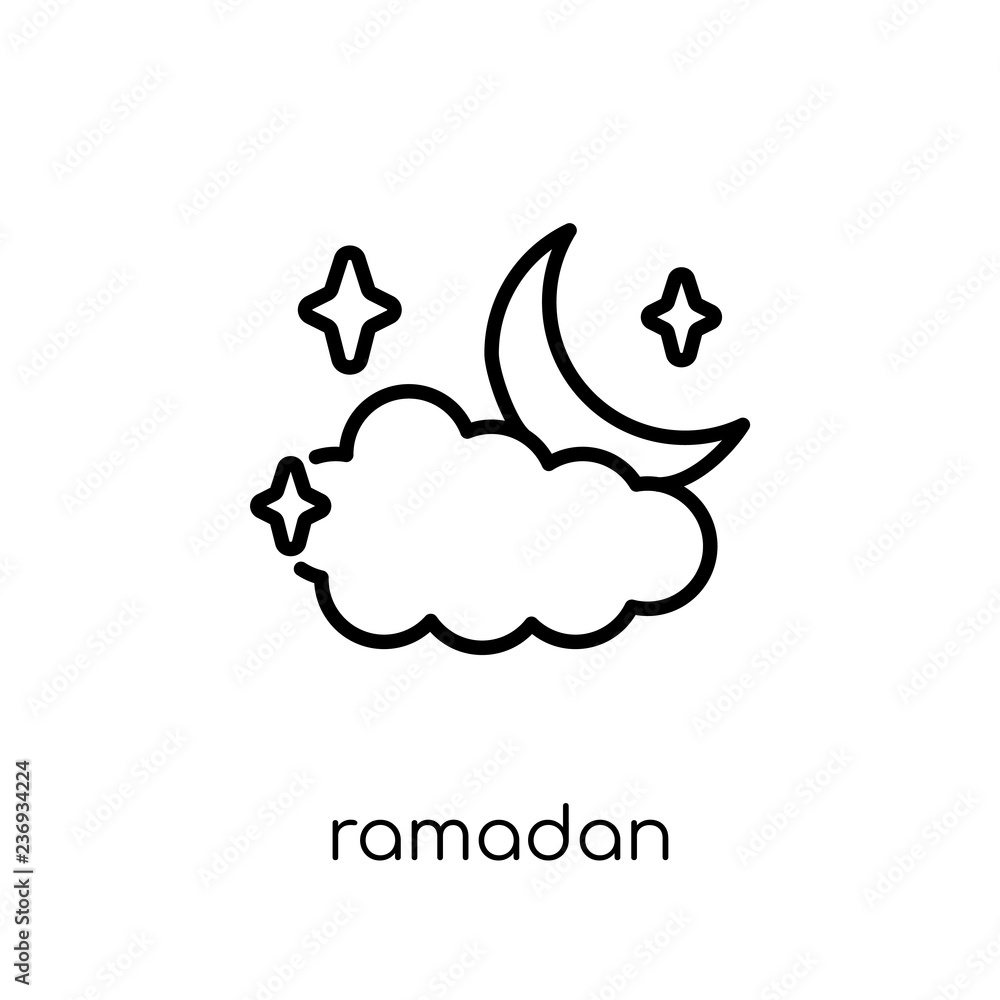 Ramadan Moon Vector