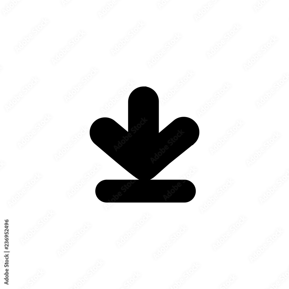 downloader icon logo Stock Illustration | Adobe Stock