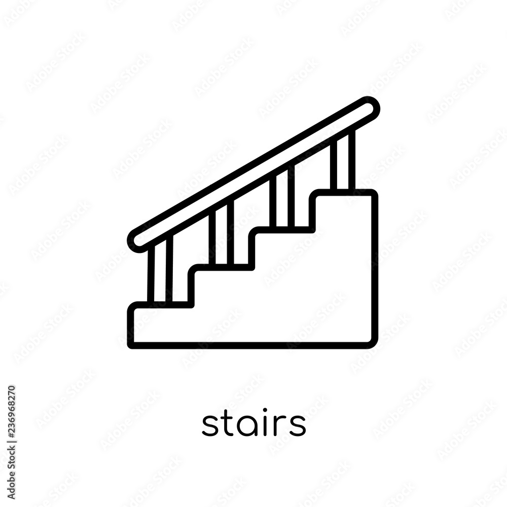 Stairs icon from collection. Stock Vector | Adobe Stock