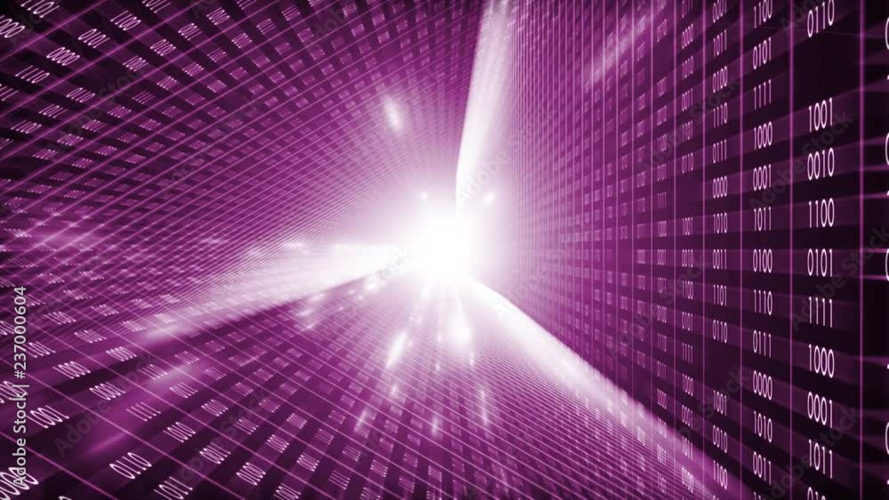 Binary Code Background. Cloud Computing, IOT And Artificial Intelligence (AI) Concept vídeo de ...