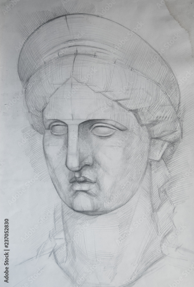 Aphrodite Statue Drawing