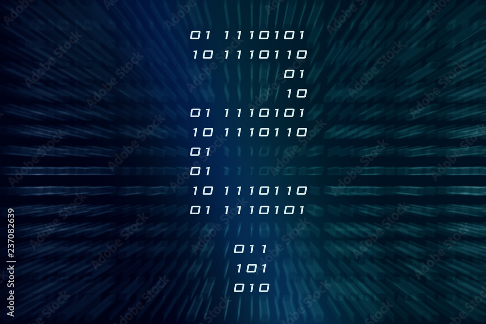 Fragezeichen-Symbol aus Zahlen mit binärem Code im Hintergrund Stock ...