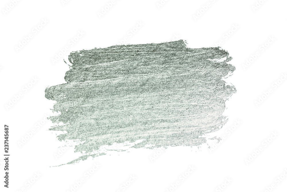 Abstract silver watercolor stain on white background for your design ...