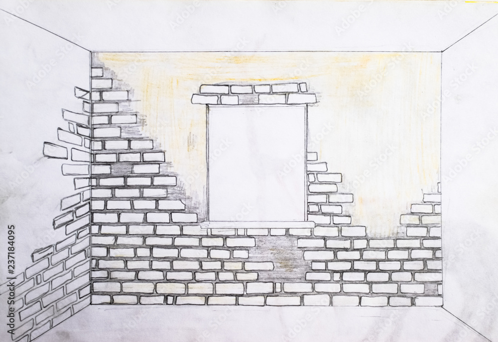 Window Pencil Drawing