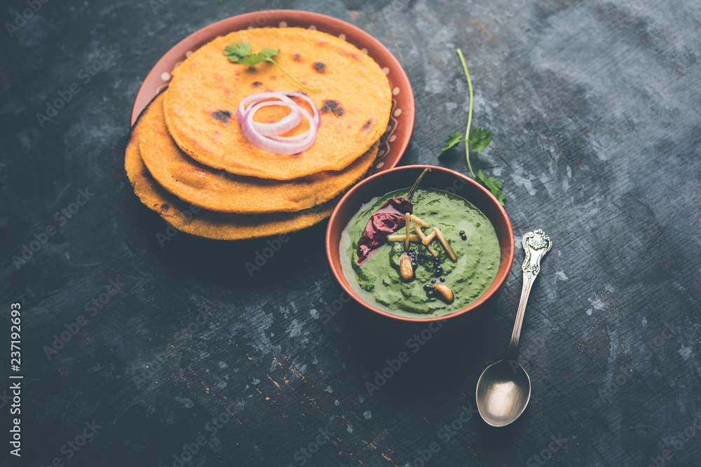 Makki di roti with sarson ka saag, popular punjabi main course recipe ...