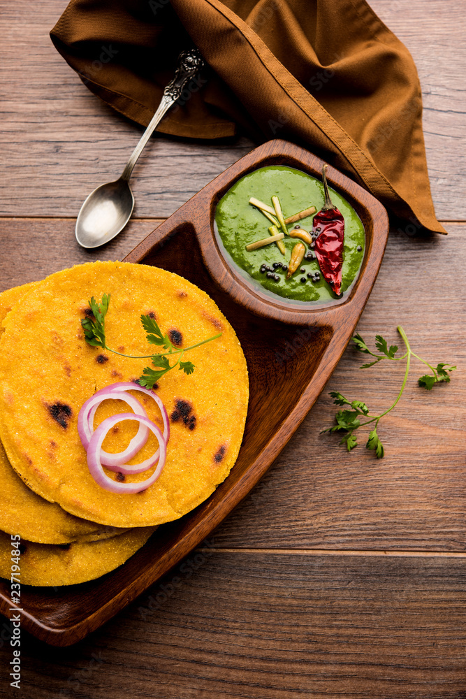 Makki di roti with sarson ka saag, popular punjabi main course recipe ...