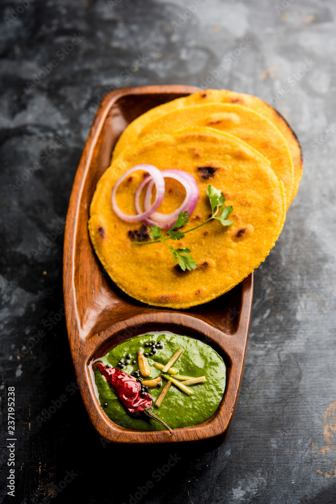 Makki di roti with sarson ka saag, popular punjabi main course recipe ...