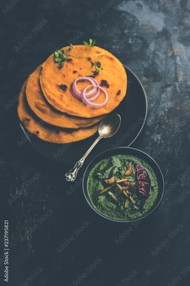 Makki di roti with sarson ka saag, popular punjabi main course recipe ...