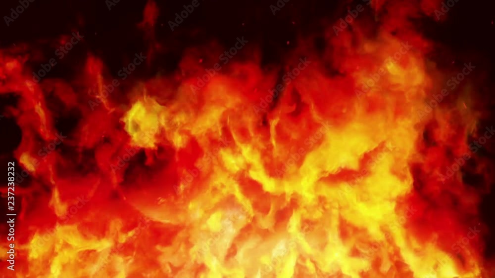 Firewall 2 - 60fps Stylized Fire Video Background Loop // A dynamic ...