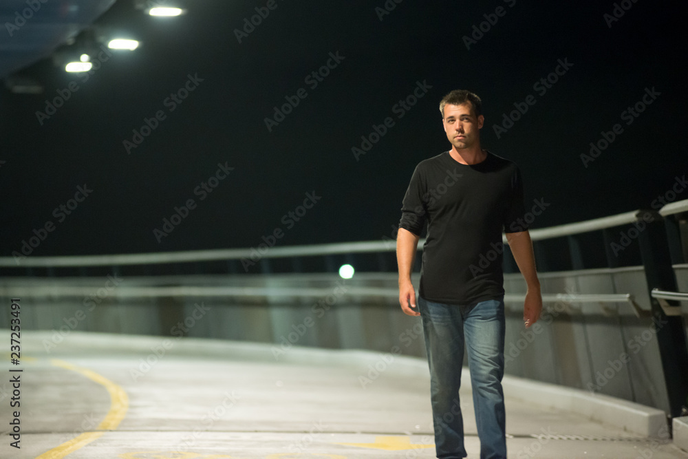 Australian man poses for picture in Brisbane, Australia. Brisbane is ...