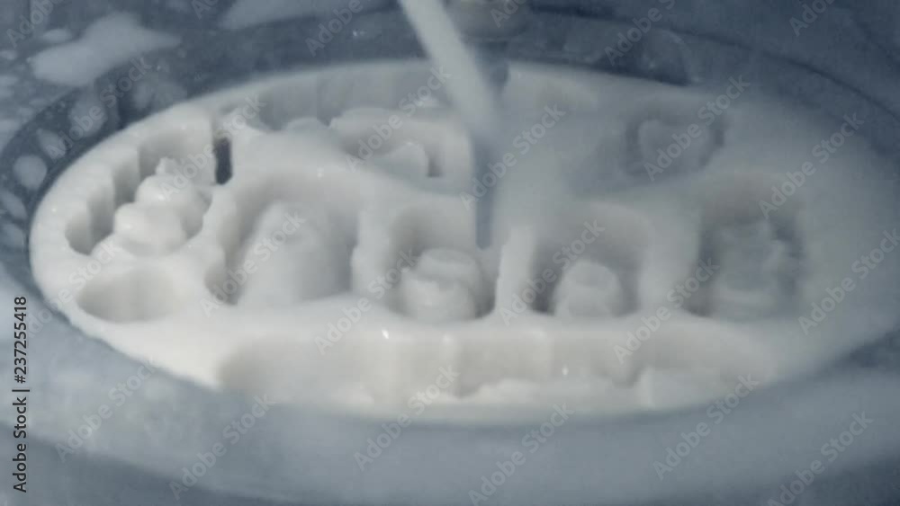 Automatic Process Dental Milling Machine Carving Out the Exact Shape ...