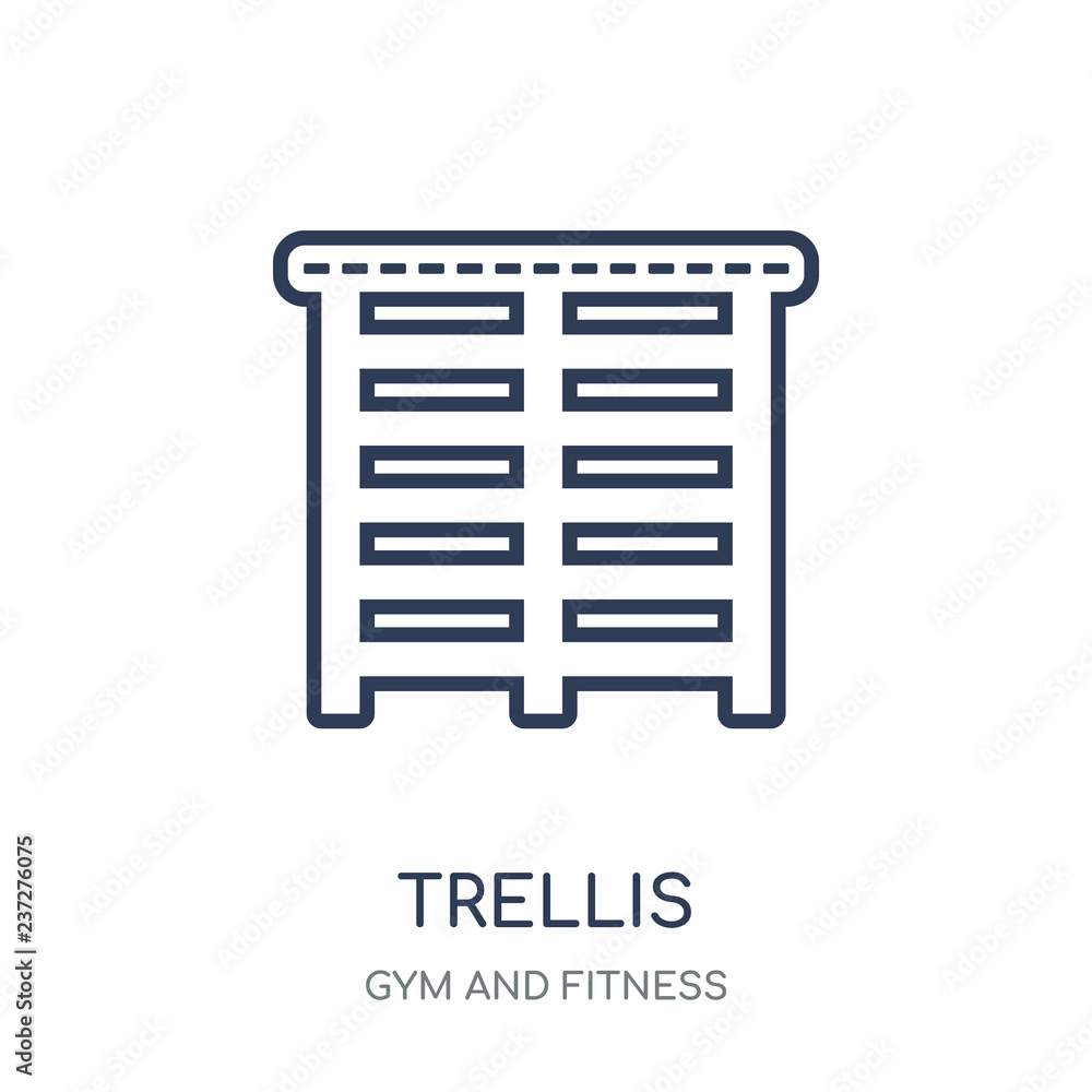 Trellis icon. Trellis linear symbol design from Gym and Fitness ...