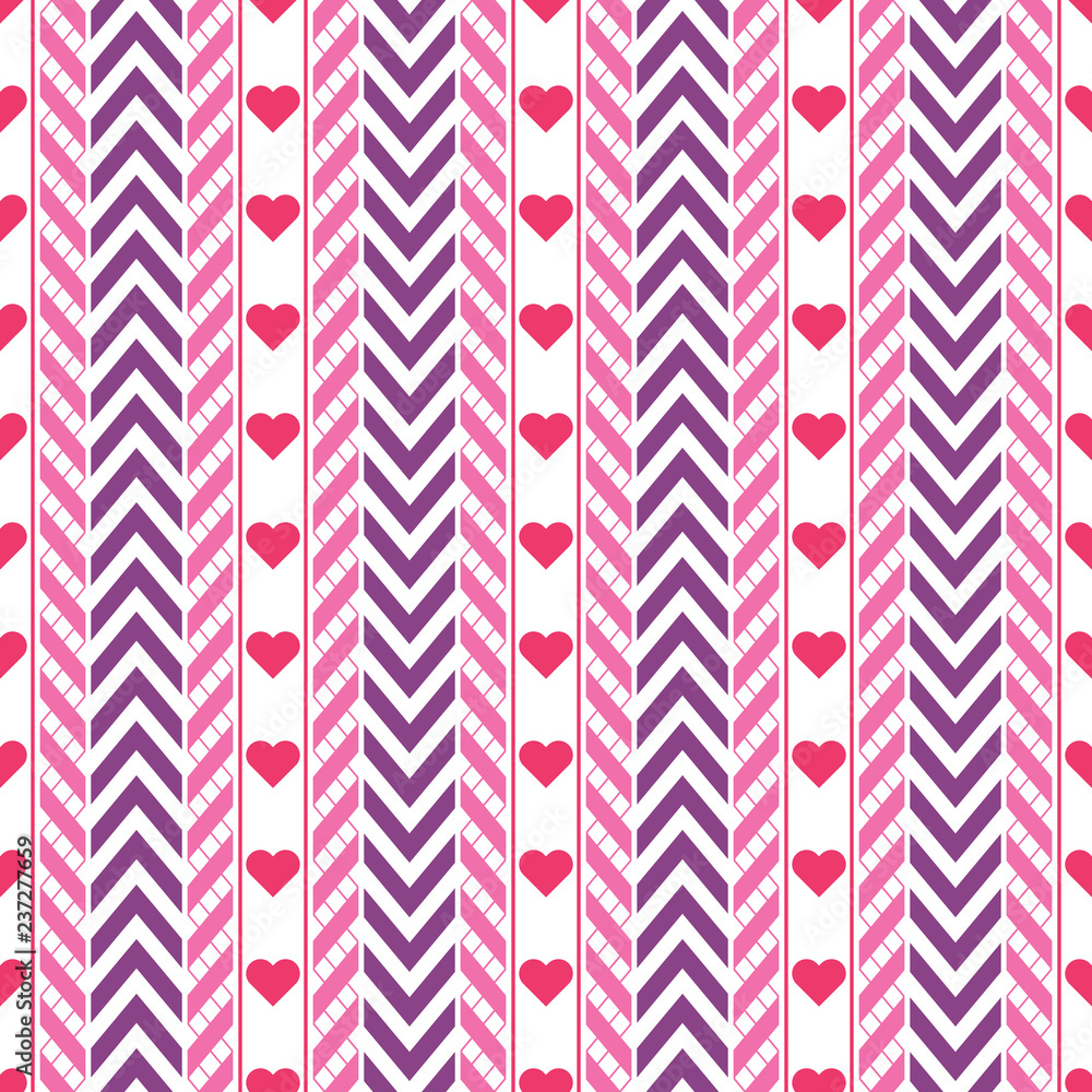 Purple Chevron Patterns