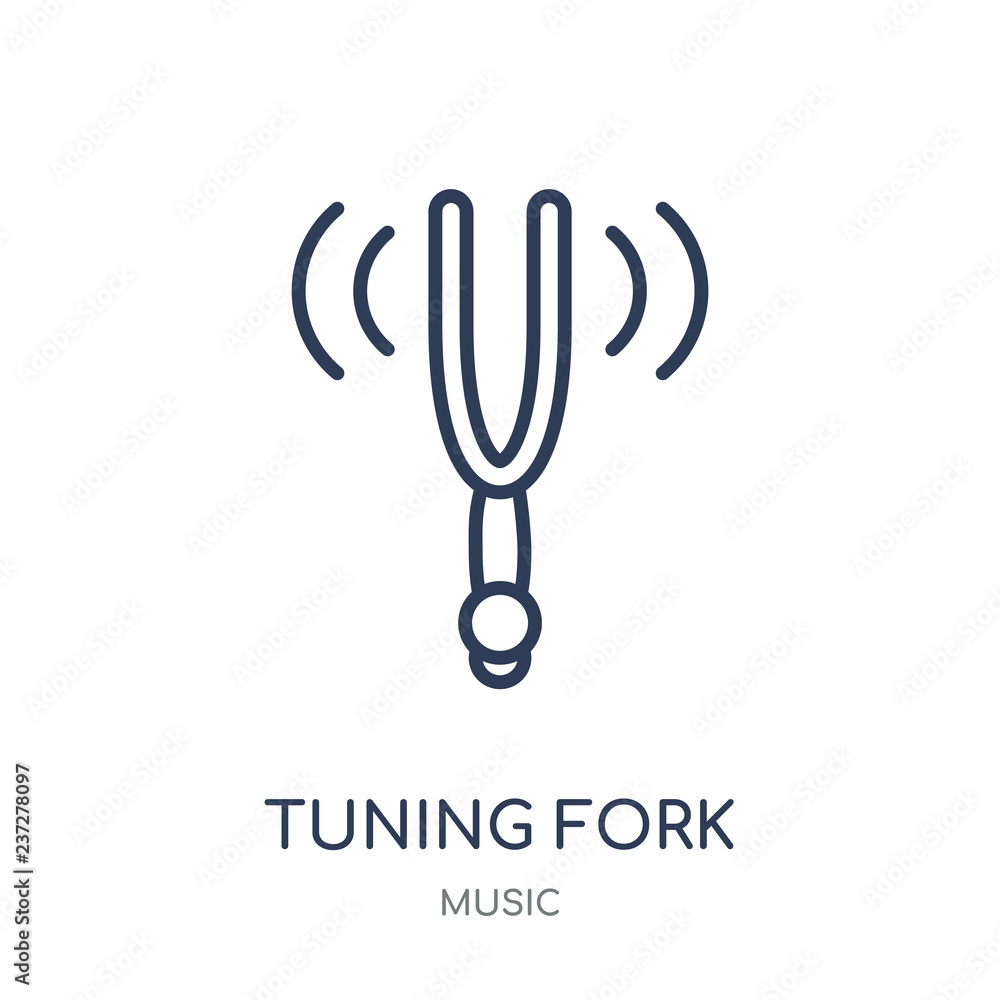 Tuning Fork icon. Trendy Modern Simple Tuning Fork linear symbol design ...