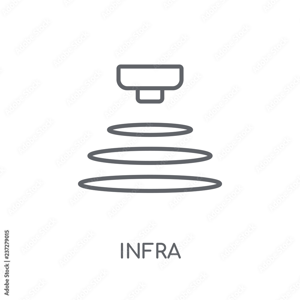 Infrared linear icon. Modern outline Infrared logo concept on white ...