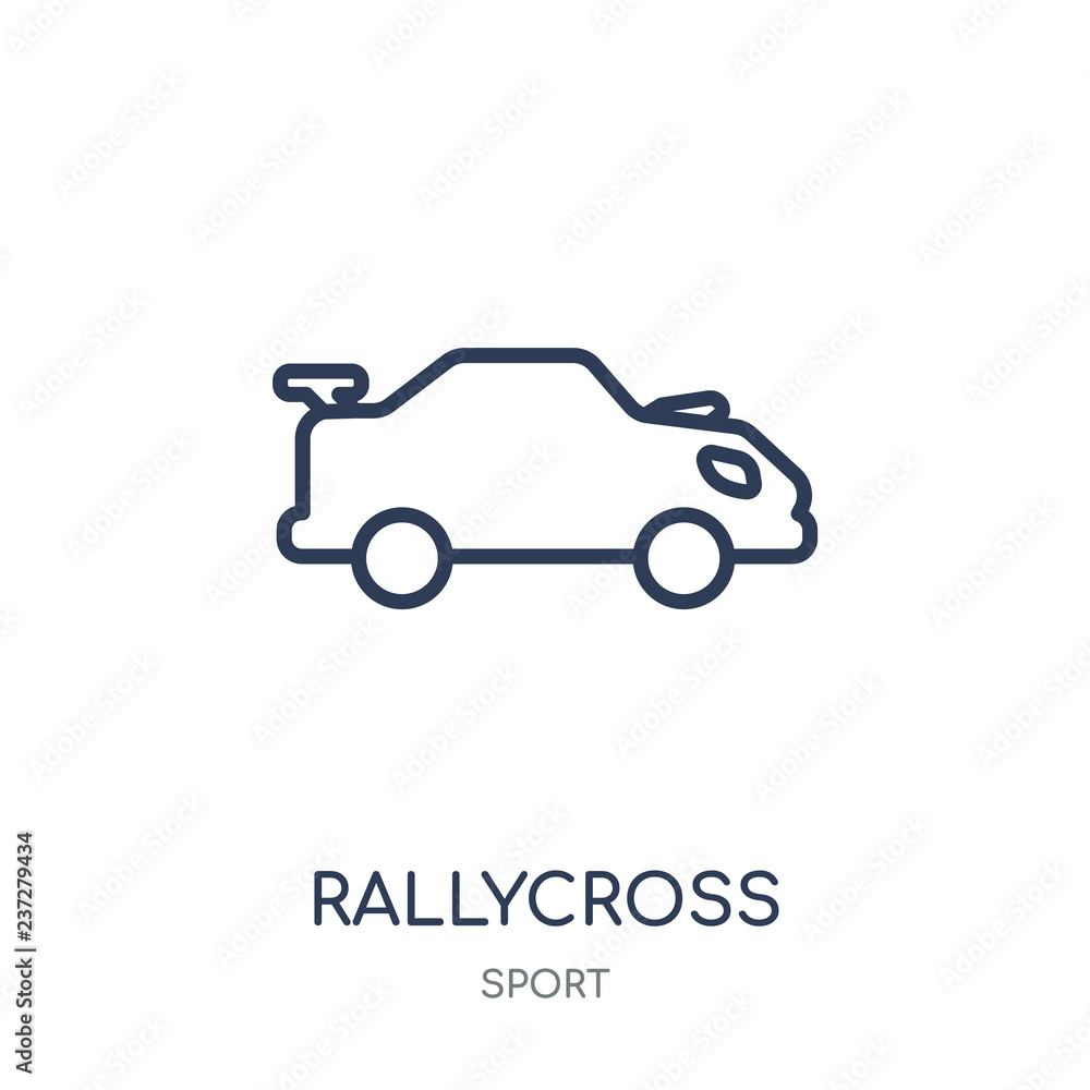 rallycross icon. rallycross linear symbol design from sport collection ...
