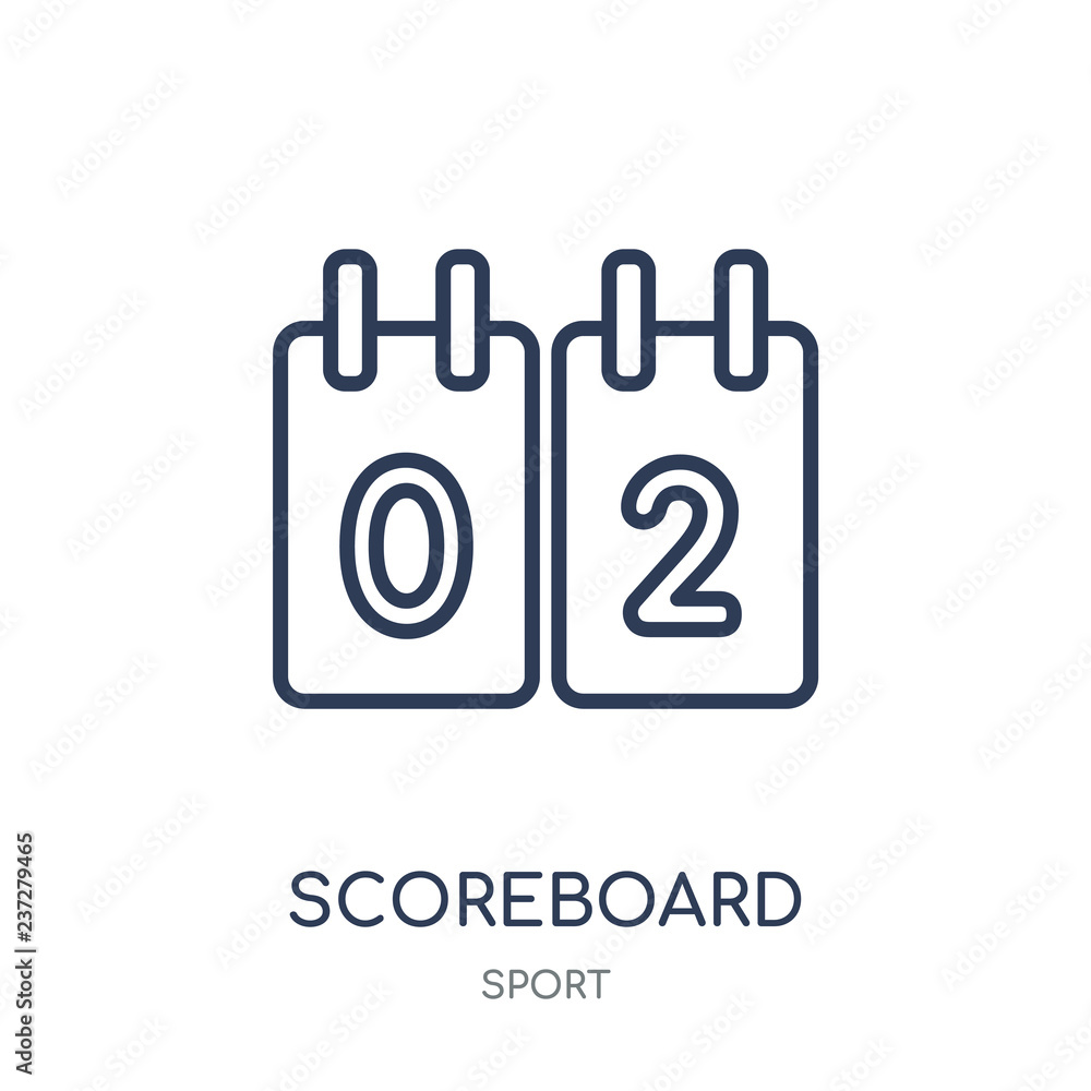 Scoreboard icon. Scoreboard linear symbol design from sport collection ...