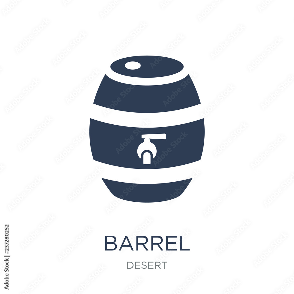 Barrel icon. Trendy flat vector Barrel icon on white background from ...