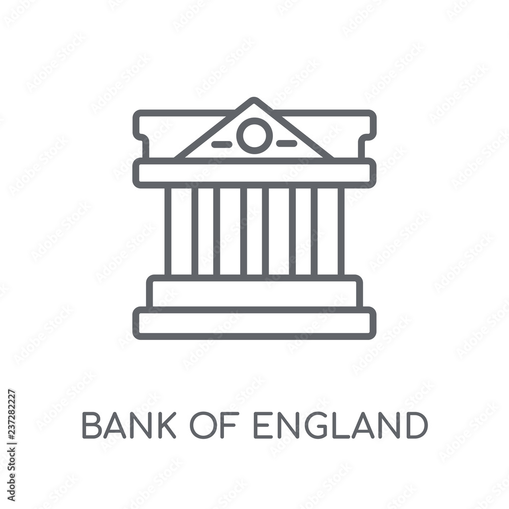 Bank of England linear icon. Modern outline Bank of England logo ...