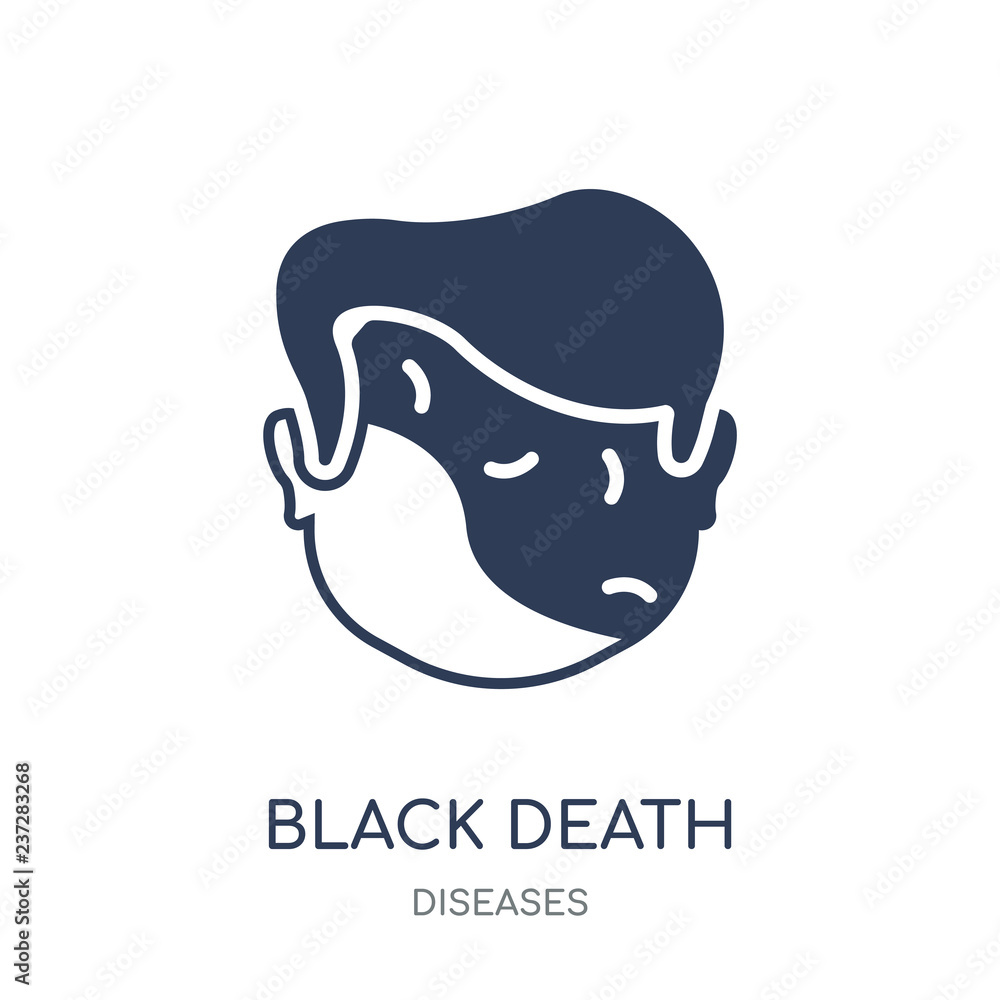 Black Death icon. Black Death filled symbol design from Diseases ...