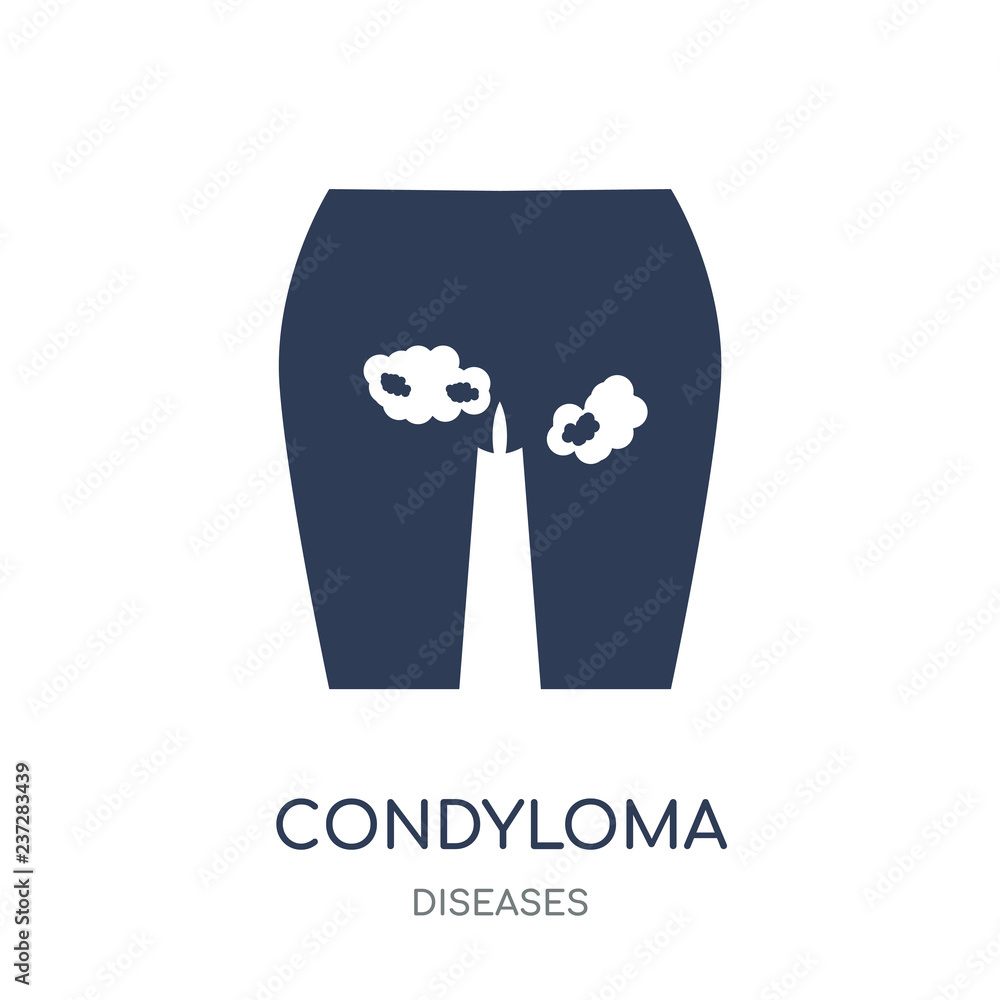 Condyloma icon. Condyloma filled symbol design from Diseases collection ...