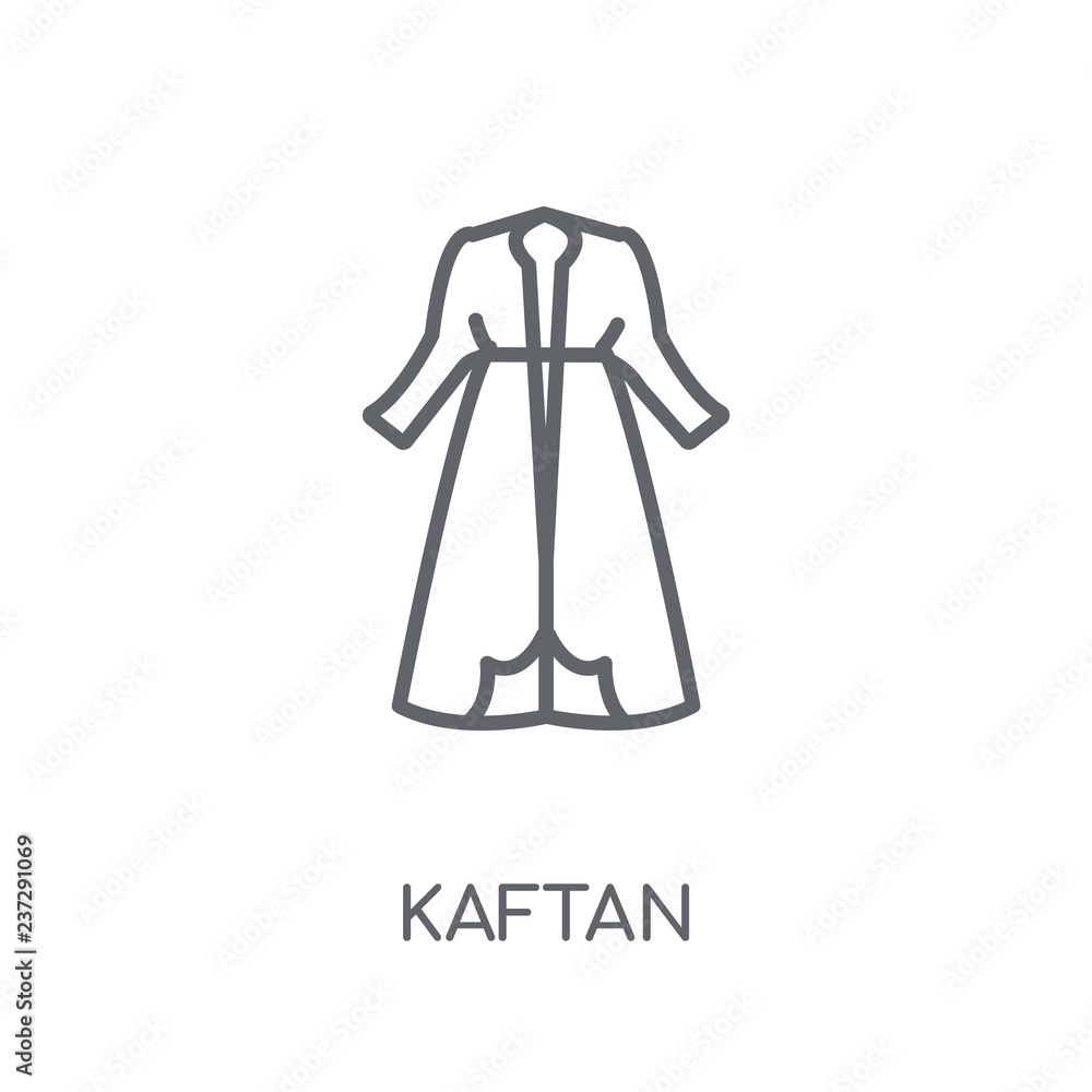 Kaftan linear icon. Modern outline Kaftan logo concept on white ...