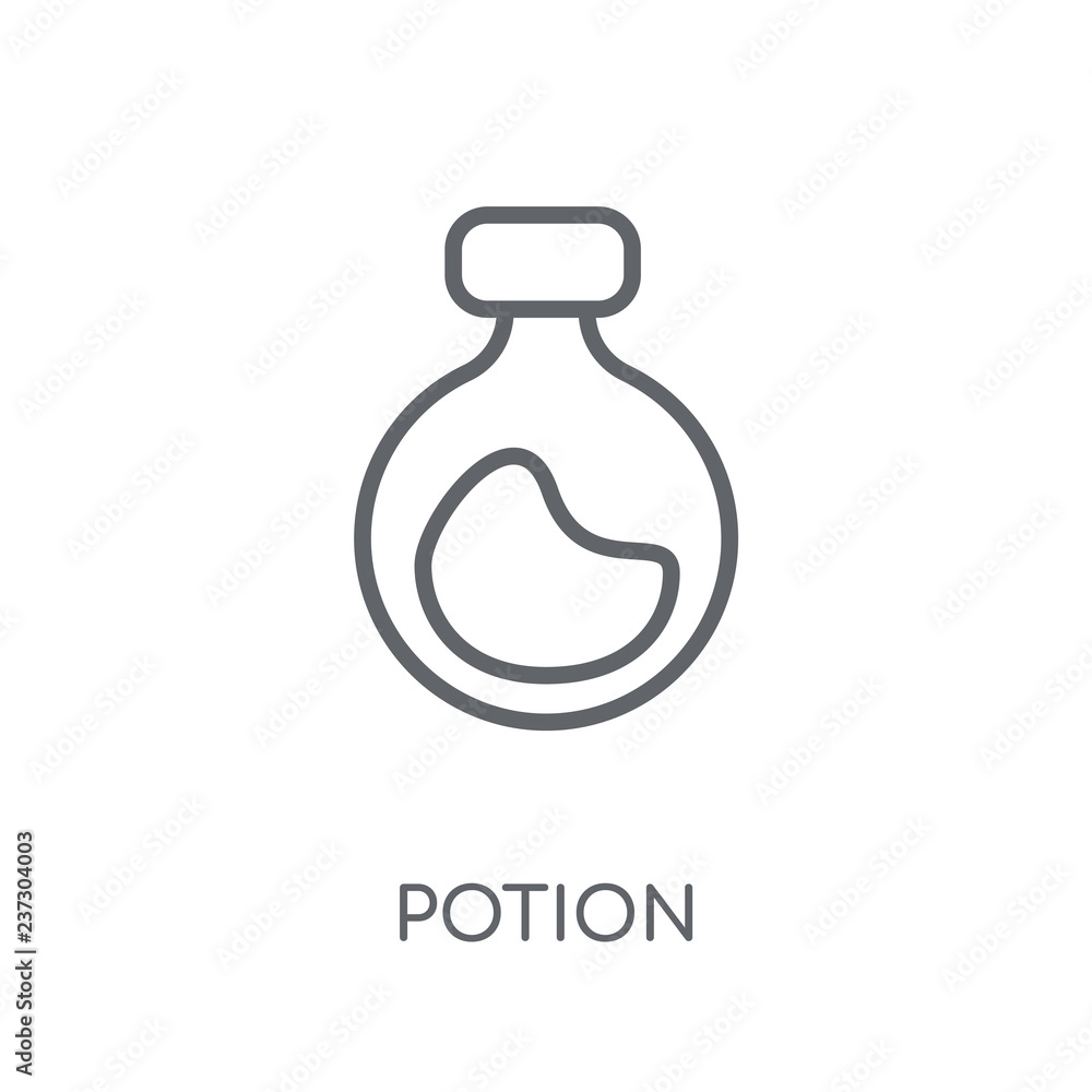 Potion linear icon. Modern outline Potion logo concept on white ...