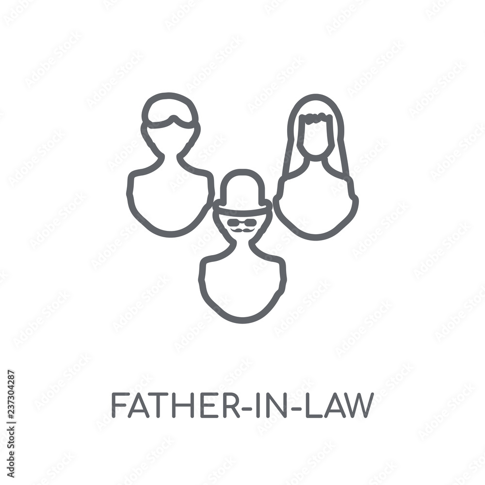 father-in-law linear icon. Modern outline father-in-law logo concept on ...