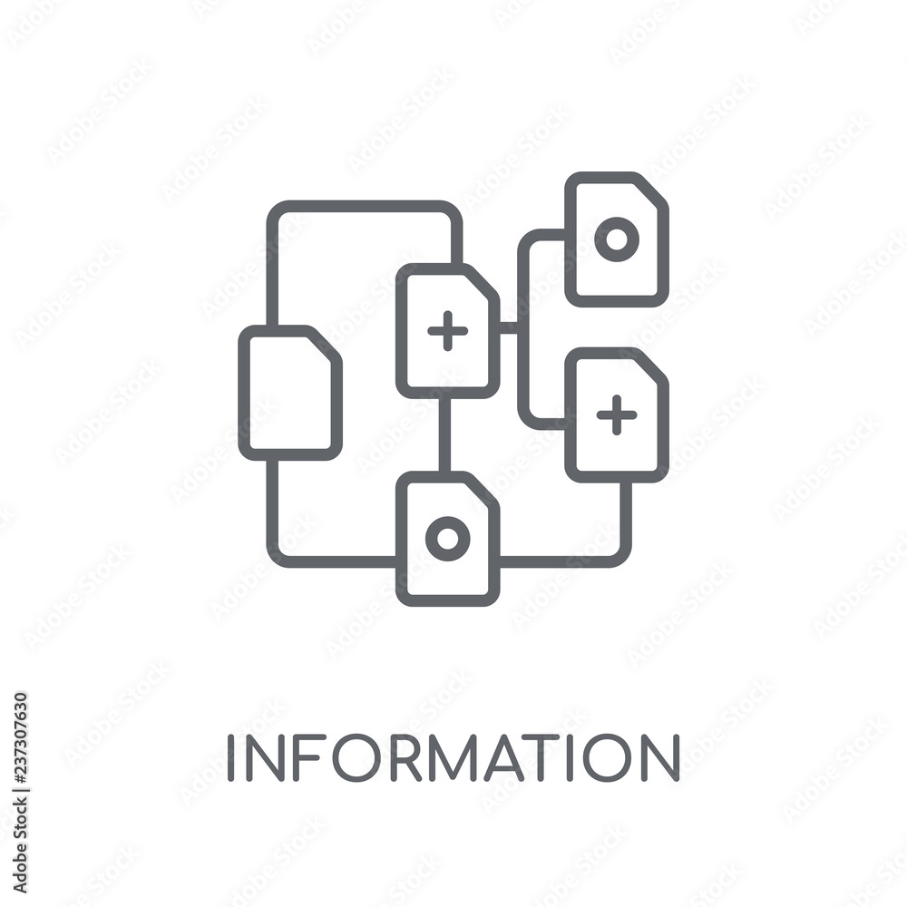 information architecture linear icon. Modern outline information ...
