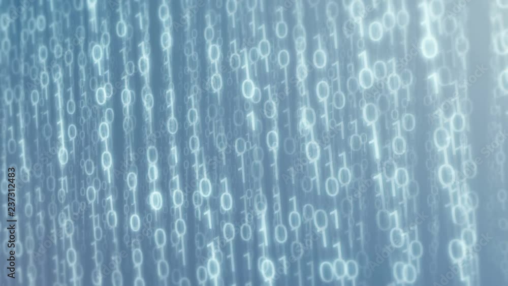 Vídeo do Stock: Digital Upstream - 60fps 4k Binary Cloud Data Video ...