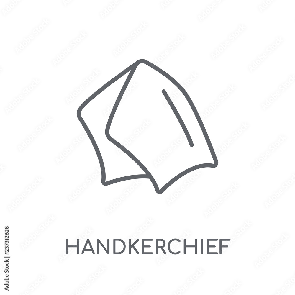 Handkerchief linear icon. Modern outline Handkerchief logo concept on ...