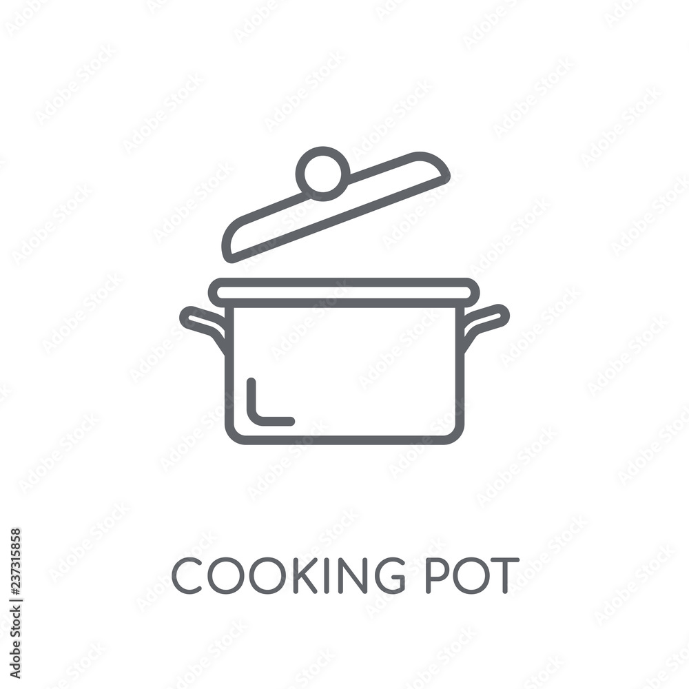 Cooking Pot Outline