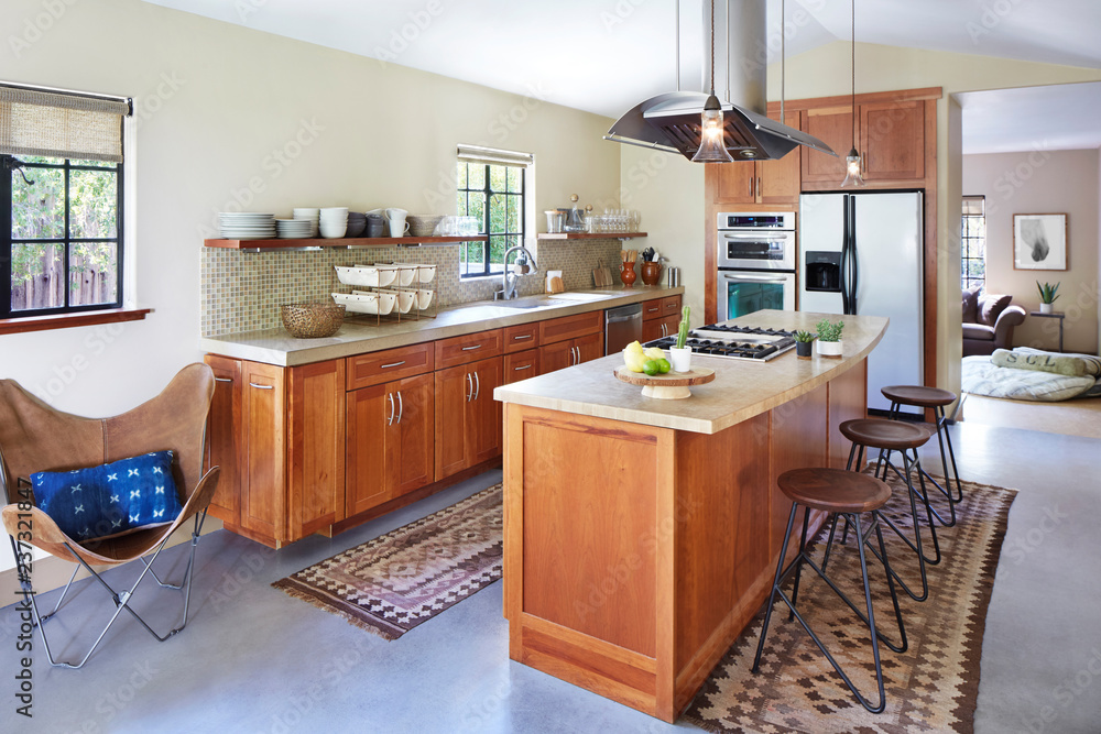 Kitchen in modern design home Stock Photo | Adobe Stock