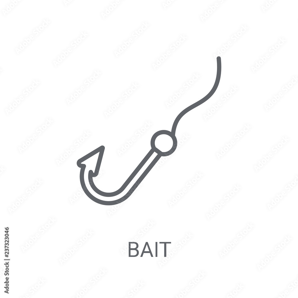 Bait icon. Trendy Bait logo concept on white background from Nautical ...