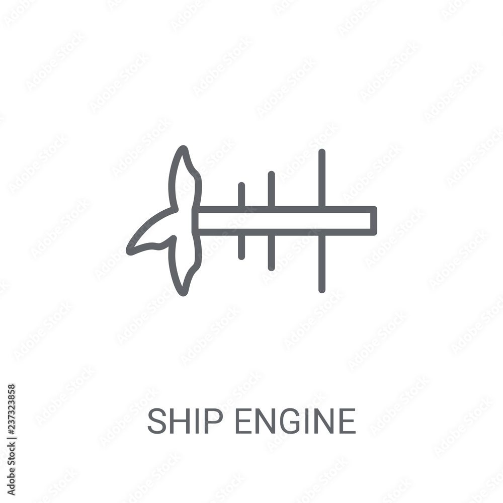 Ship Engine Propeller icon. Trendy Ship Engine Propeller logo concept ...