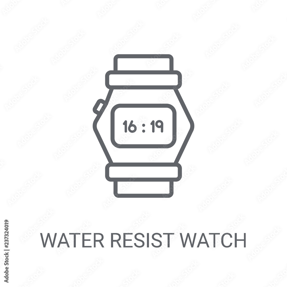 Water Resist Watch icon. Trendy Water Resist Watch logo concept on ...