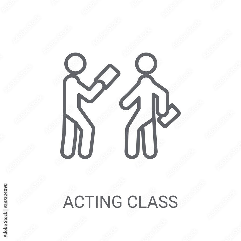 Acting class icon. Trendy Acting class logo concept on white background ...