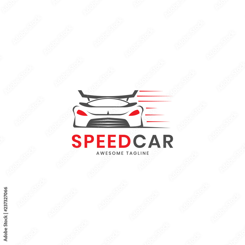 Speed super car logo design inspiration Stock Vector | Adobe Stock