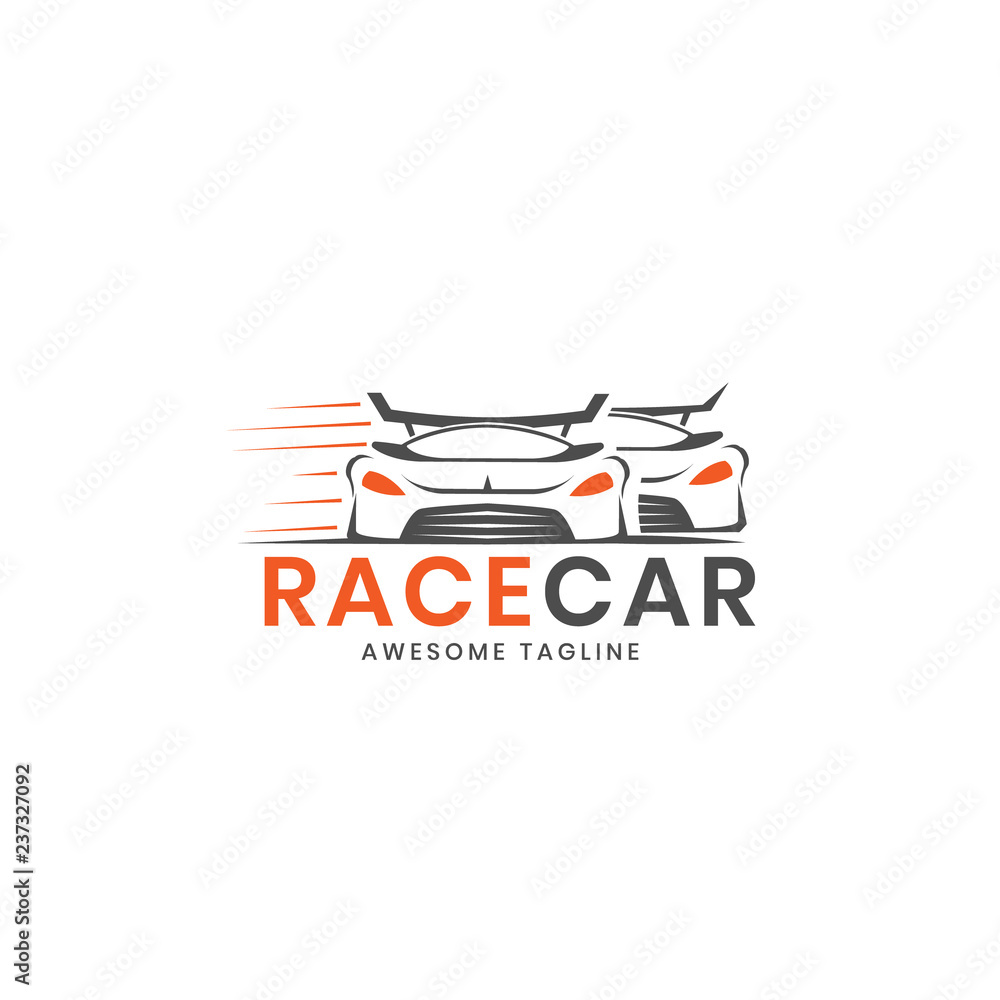 Race car logo design inspiration Stock Vector | Adobe Stock