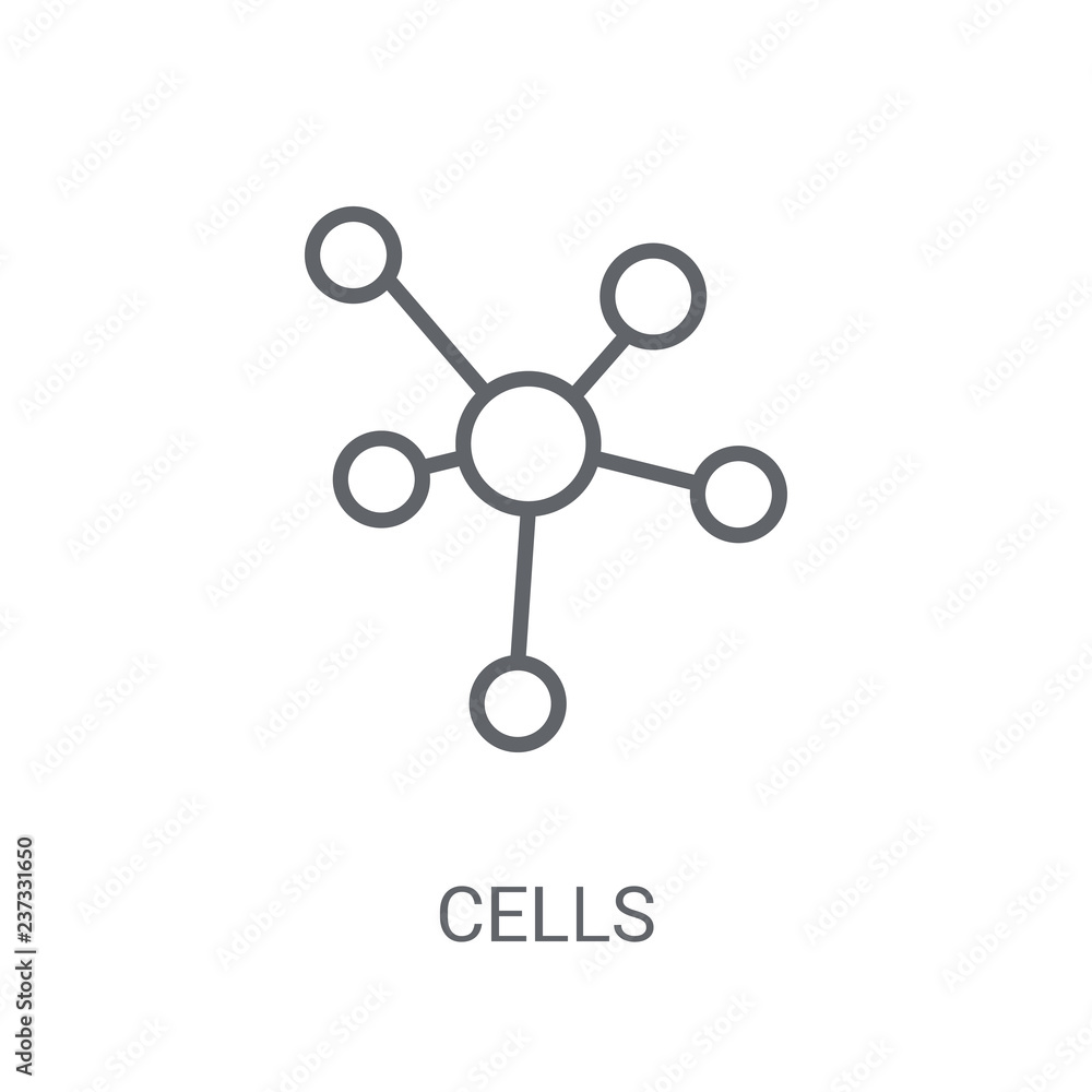 Cells icon. Trendy Cells logo concept on white background from Science ...